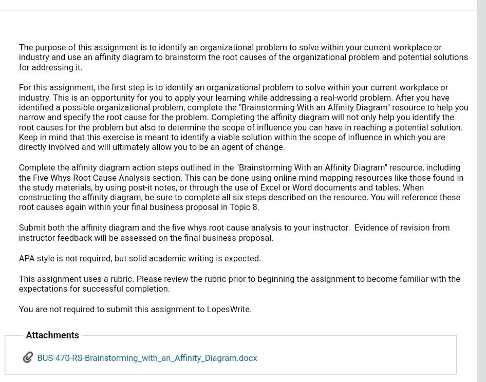 The purpose of this assignment is to identify an | Chegg.com