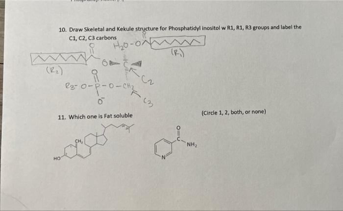 Solved 10. Draw Skeletal and Kekule structure for | Chegg.com
