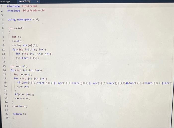 Solved it keeps saying error 'j' was not declated un this | Chegg.com