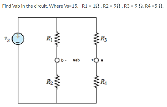 Solved Find Vab in the circuit, Where | Chegg.com