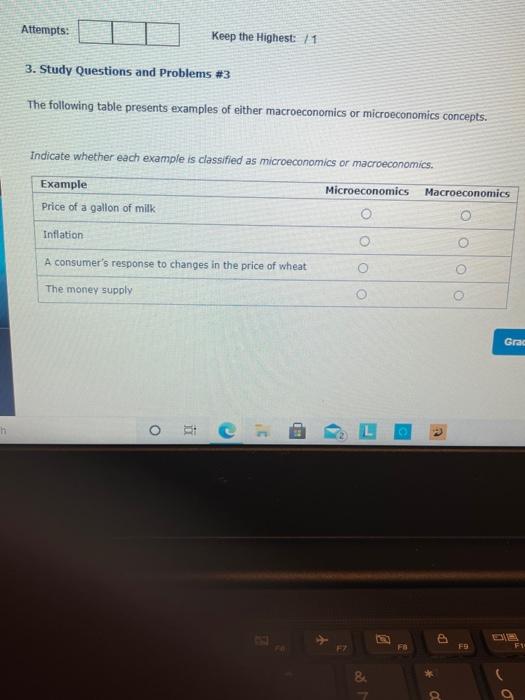 Solved Attempts: Keep the Highest: 11 3. Study Questions and | Chegg.com