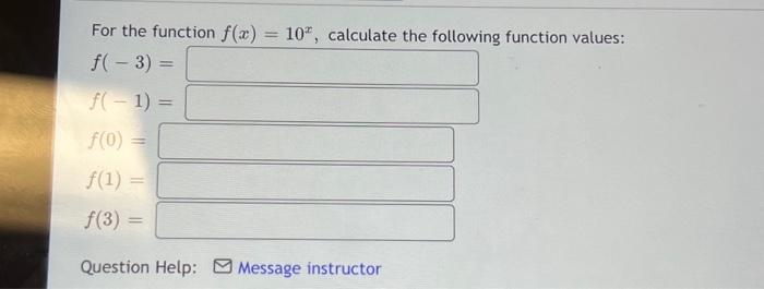 Solved For the function f(x) f(-3) = f(-1) = = 10, calculate | Chegg.com