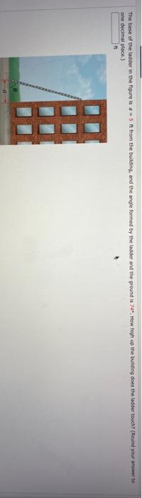 Solved The base of the ladder in the figure is as it from | Chegg.com