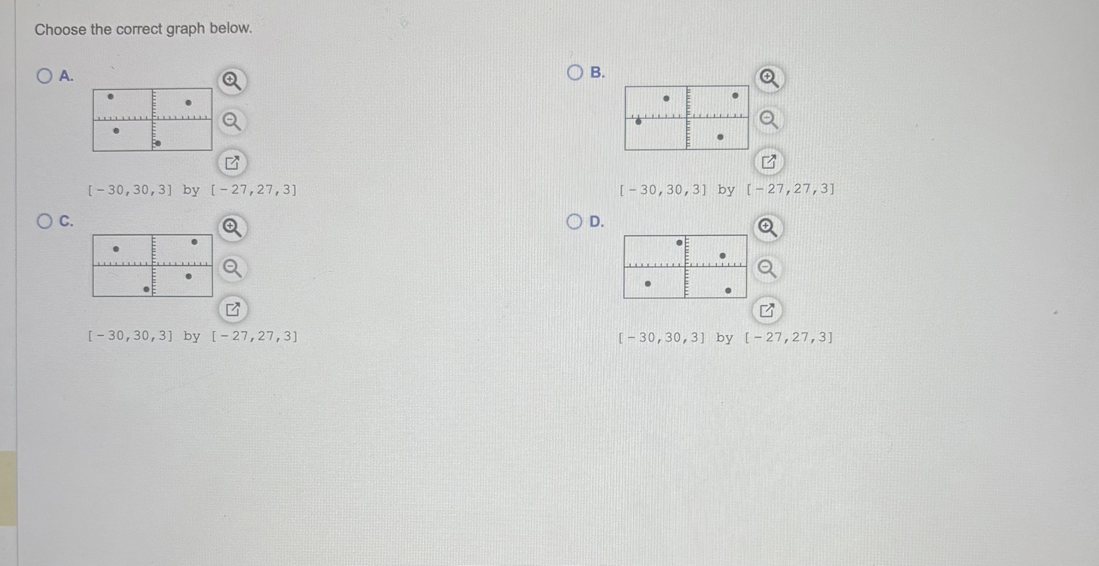 Choose the correct graph | Chegg.com