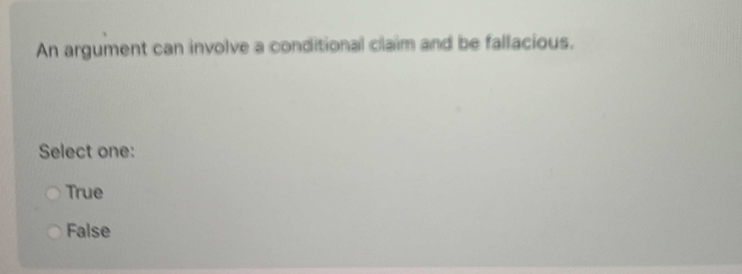 Solved An argument can involve a conditional claim and be | Chegg.com