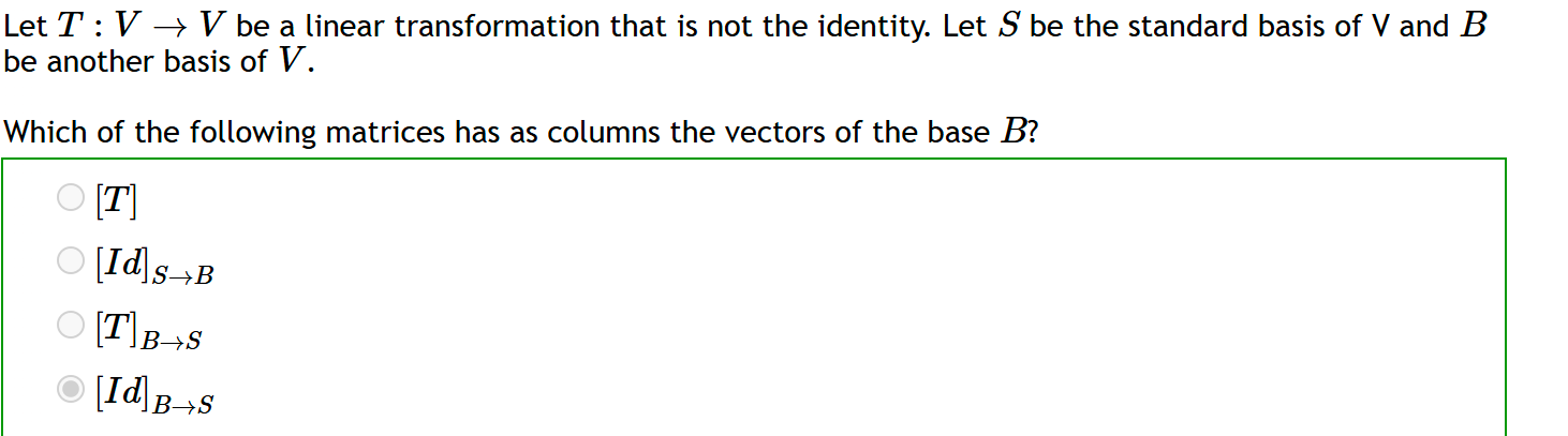 Solved Let T V→v Be ﻿a Linear Transformation That Is ﻿not