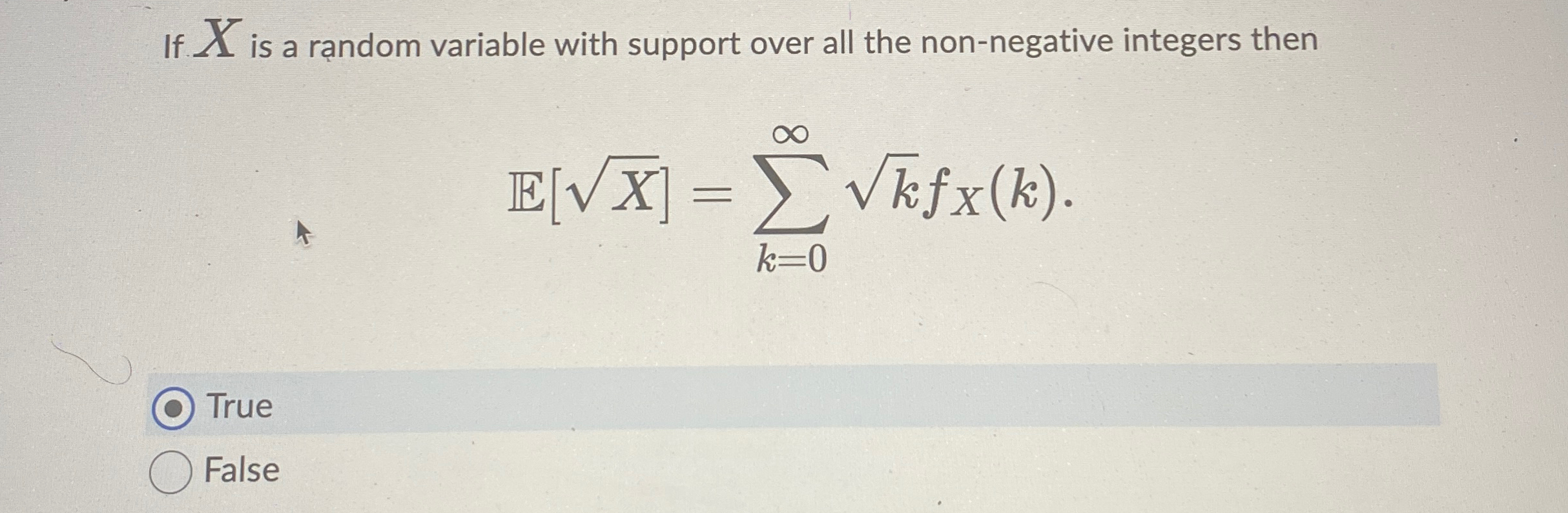Solved If x ﻿is a random variable with support over all the | Chegg.com