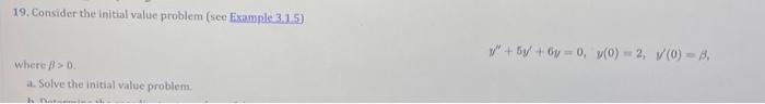 Solved 19. Consider the initial value problem (see Example | Chegg.com