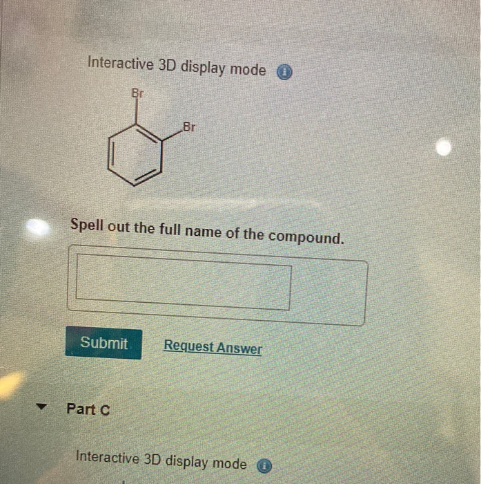 Solved Interactive 3D display mode 0 Spell out the full name | Chegg.com