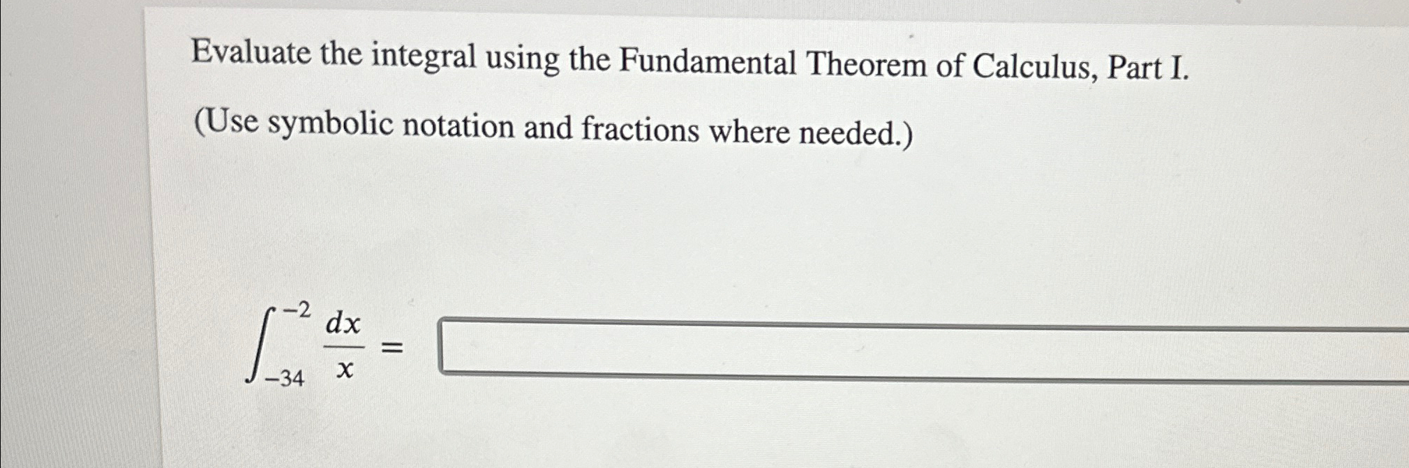 Solved Evaluate the integral using the Fundamental Theorem | Chegg.com
