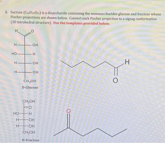 Solved 2. Sucrose (C12H22O11) is a disaccharide containing | Chegg.com