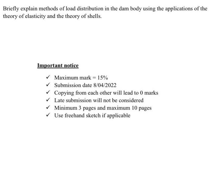 Solved Briefly explain methods of load distribution in the | Chegg.com