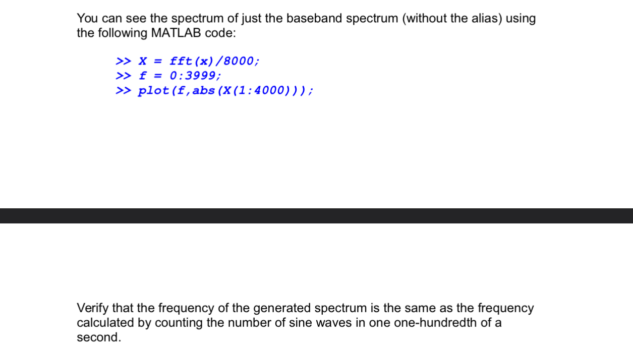 Solved You can see the spectrum of just the baseband | Chegg.com