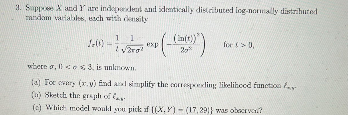 Suppose x ﻿and Y ﻿are independent and identically | Chegg.com
