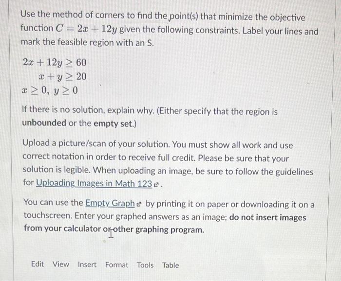 Solved Use the method of corners to find the point(s) that | Chegg.com