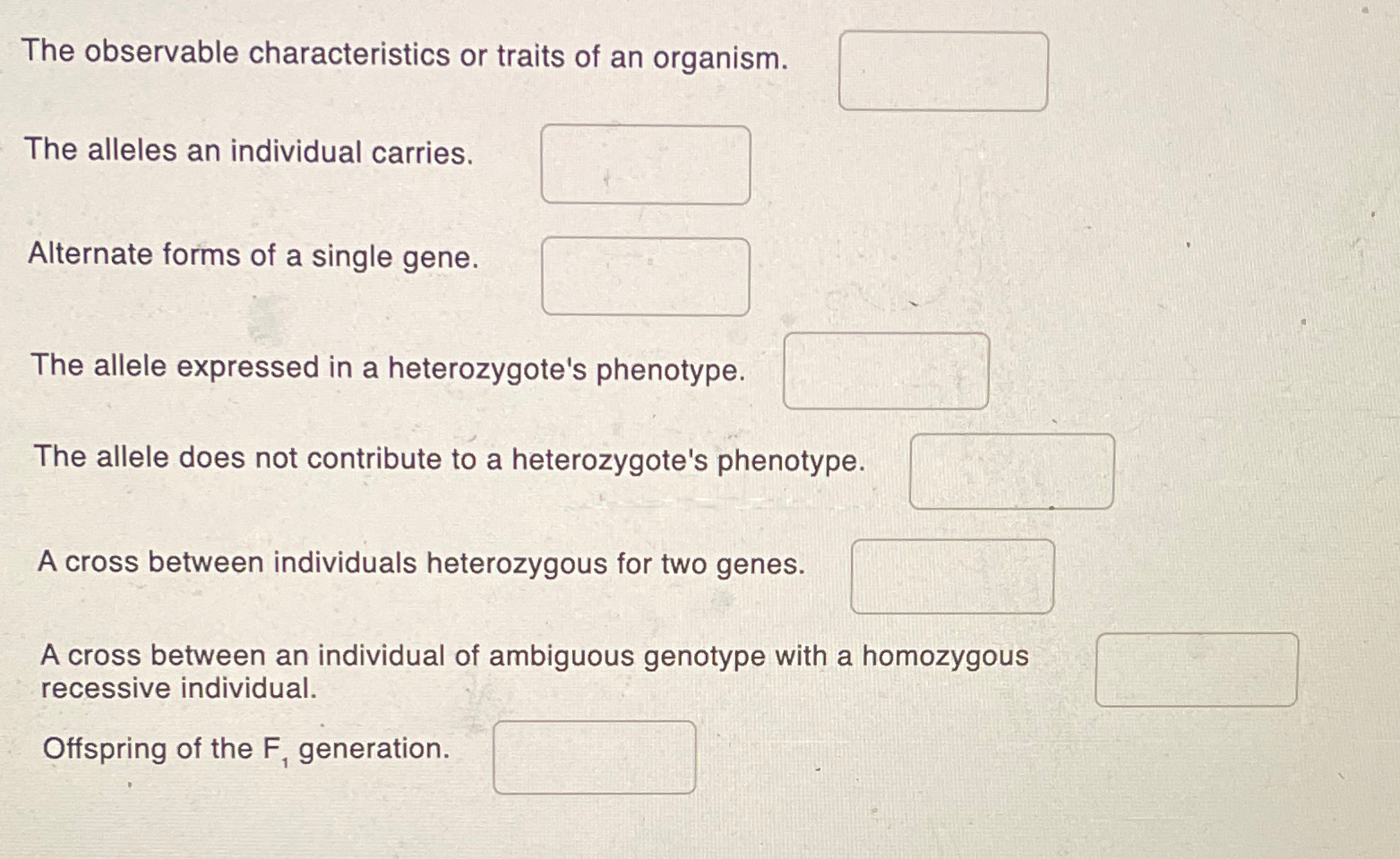Solved The observable characteristics or traits of an | Chegg.com