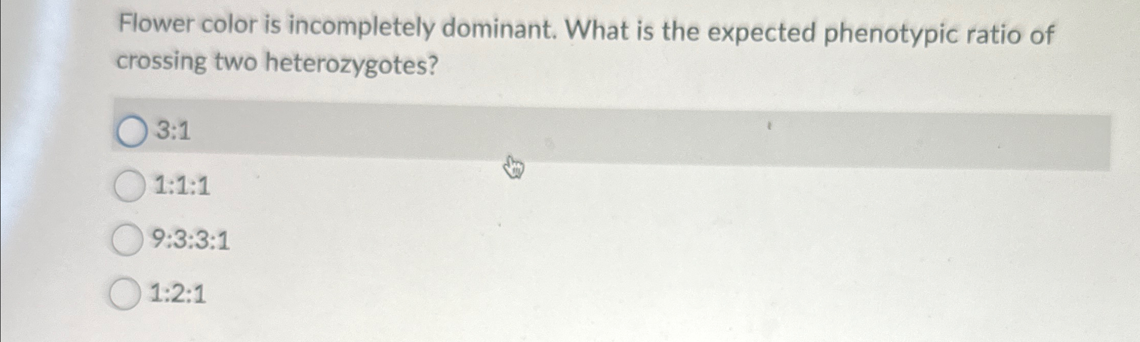 Solved Flower color is incompletely dominant. What is the | Chegg.com