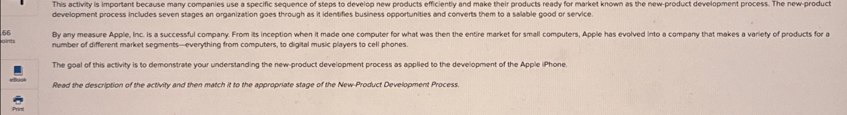 Solved development process includes seven stages an | Chegg.com