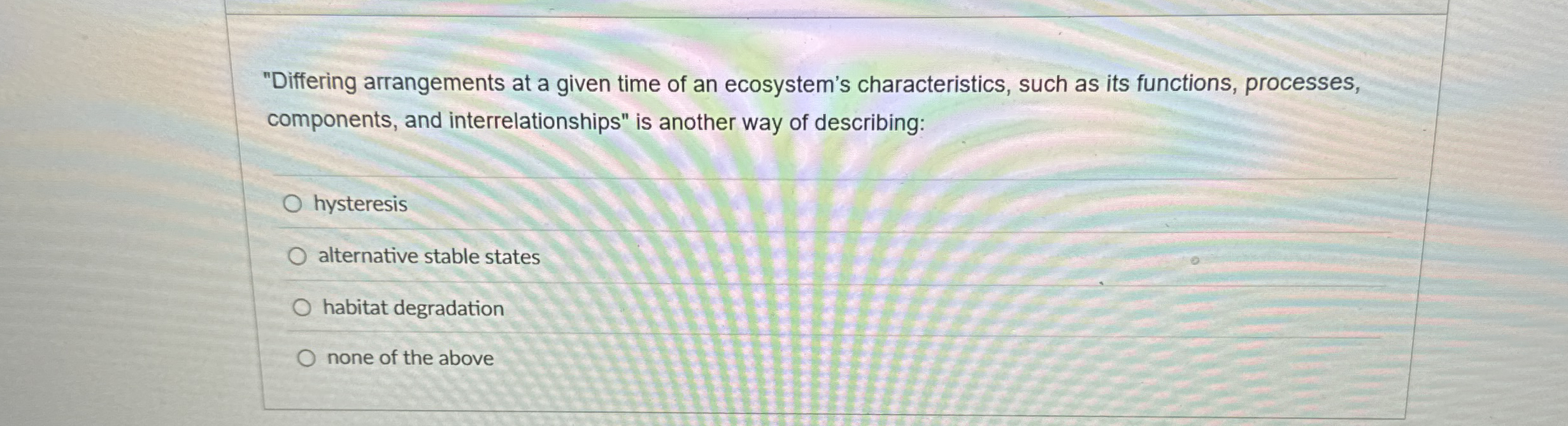 Solved "Differing arrangements at a given time of an | Chegg.com