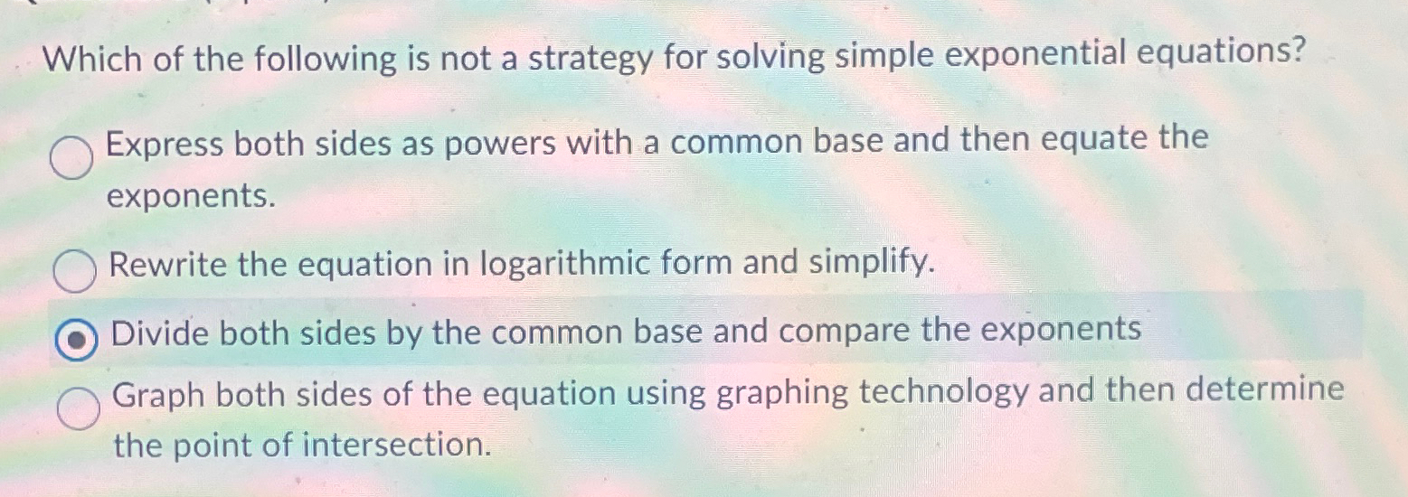 Solved Need help ASAP Which of the following is not a | Chegg.com