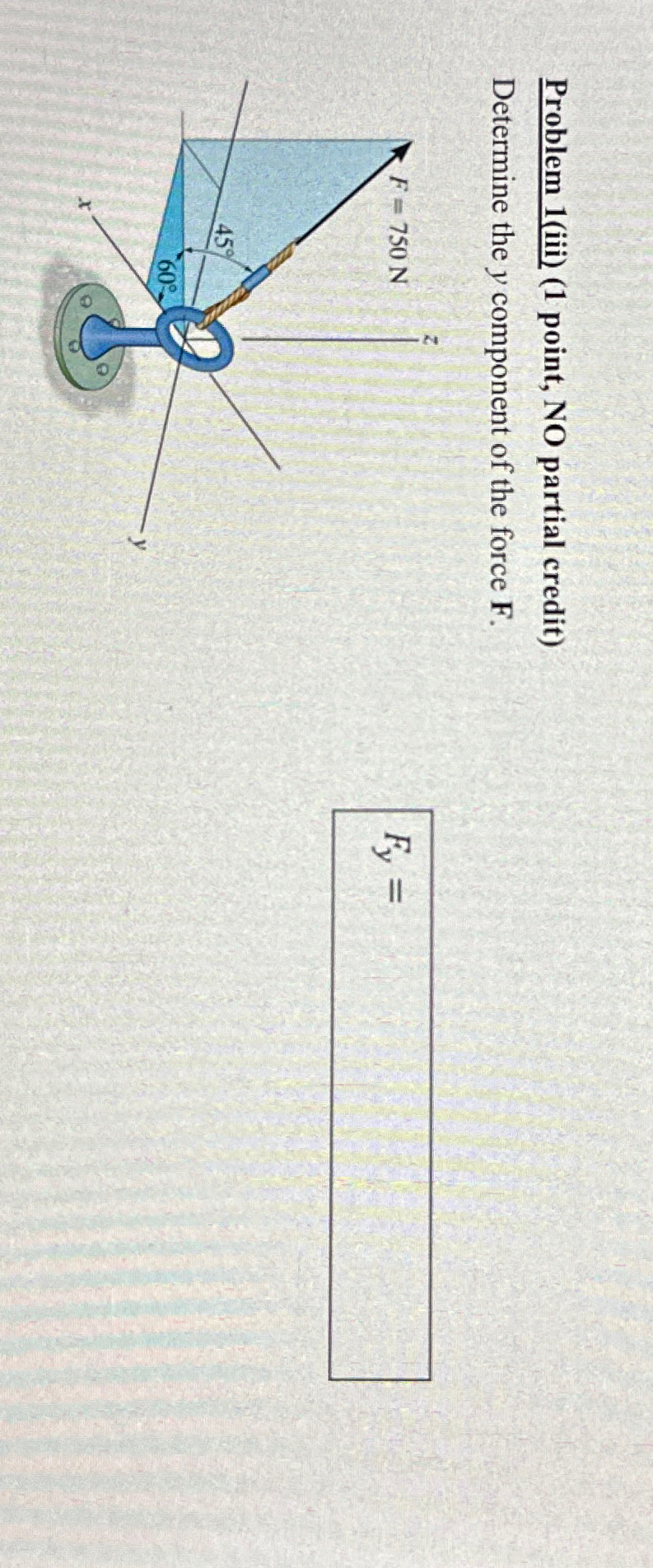 Solved Problem 1(iii) (1 ﻿point, NO partial credit)Determine | Chegg.com