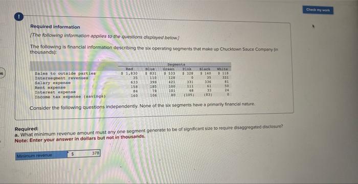 Solved Required information The following information | Chegg.com