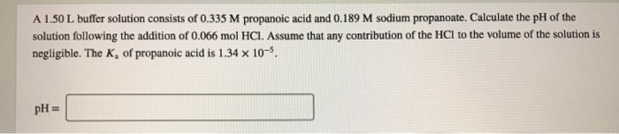 Solved A 1.50 L buffer solution consists of 0.335 M | Chegg.com