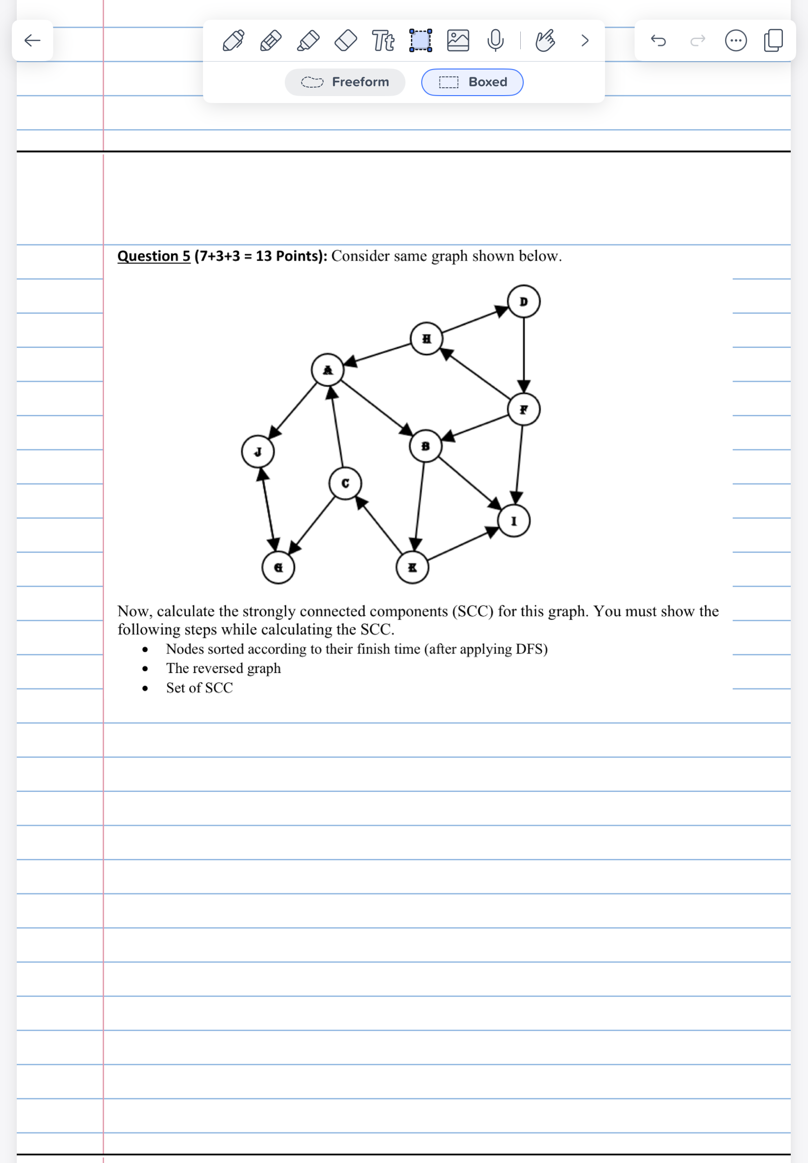 Solved Consider same graph shown below.Now, calculate the | Chegg.com