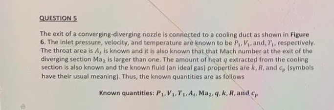 Solved QUESTIONS The exit of a converging-diverging nozzle | Chegg.com