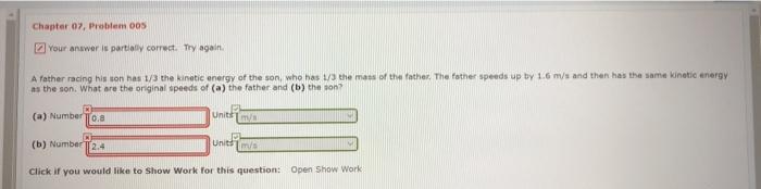 Solved Chapter 07, Problem 005 Your answer is partially | Chegg.com