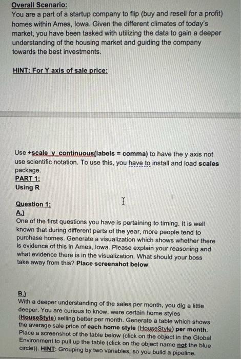 Solved Overall Scenario: You are a part of a startup company | Chegg.com
