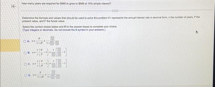 Solved How many years are required for $680 to grow to $966 | Chegg.com