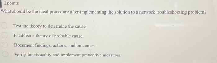 Solved What should be the ideal procedure after implementing | Chegg.com