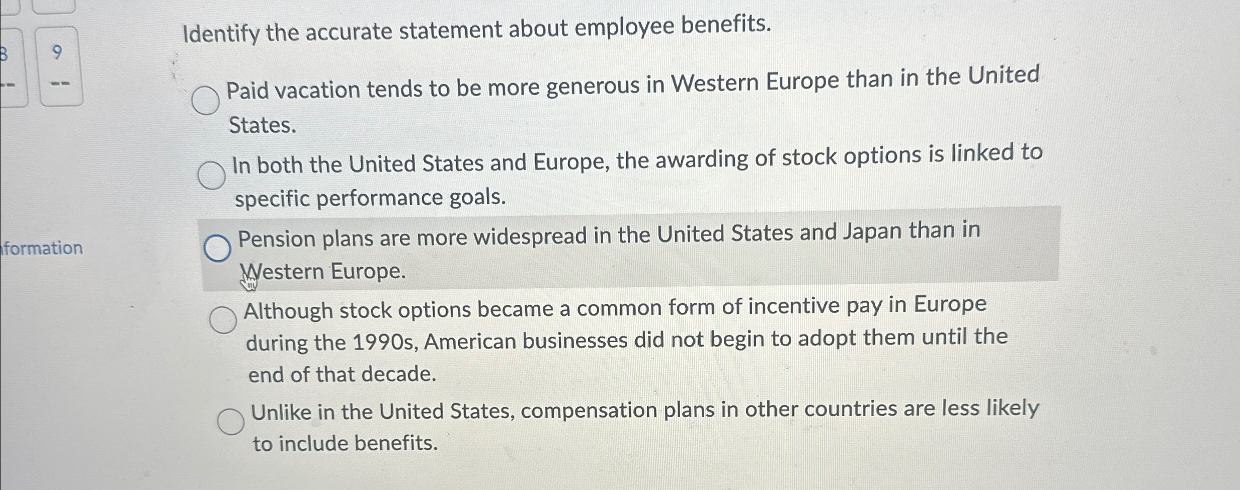 Solved Identify the accurate statement about employee | Chegg.com