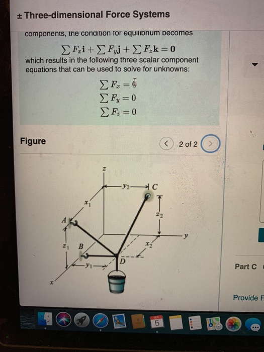 Solved + Three-dimensional Force Systems components, the | Chegg.com