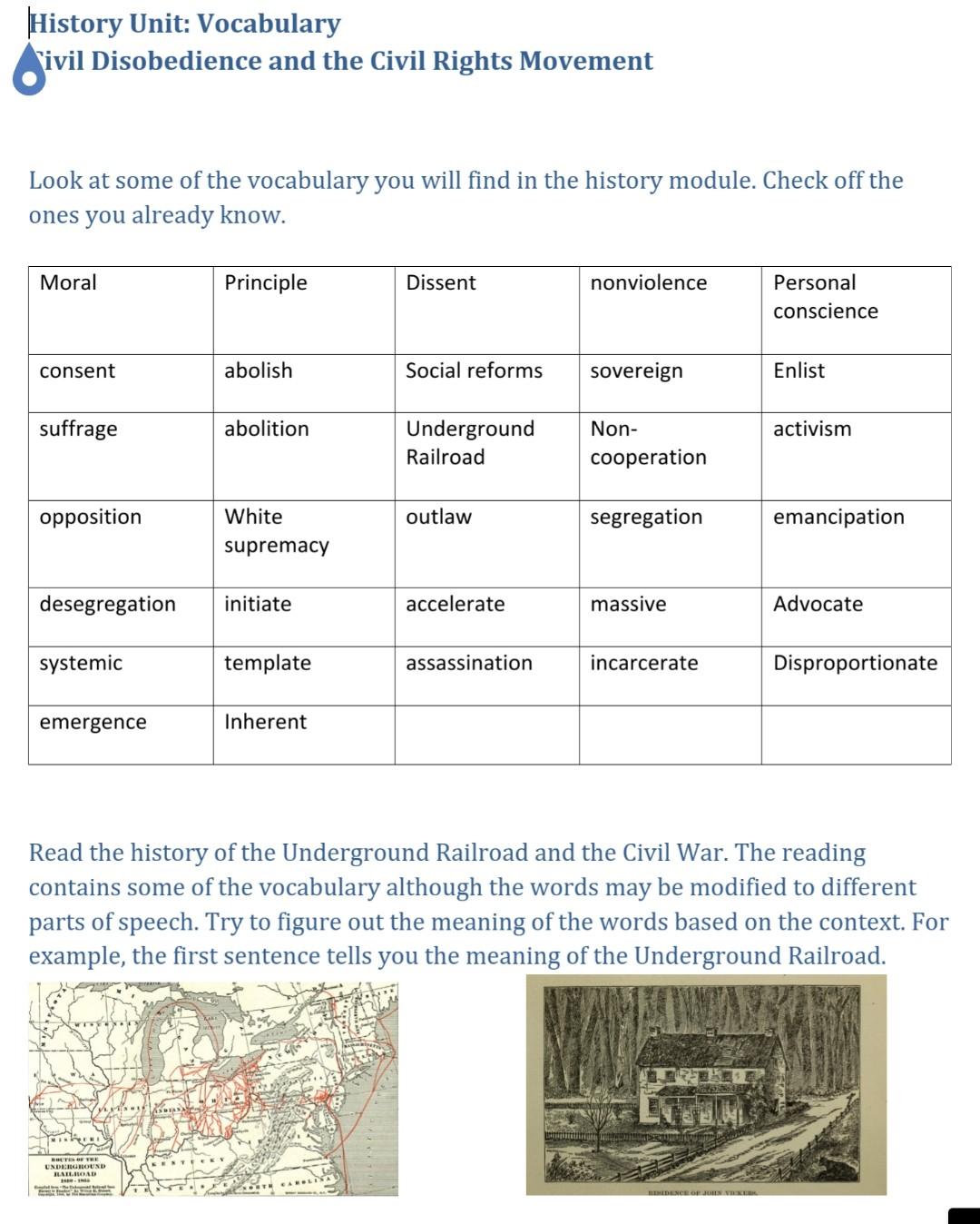 Introduction to the History Module Vocabulary Hide | Chegg.com
