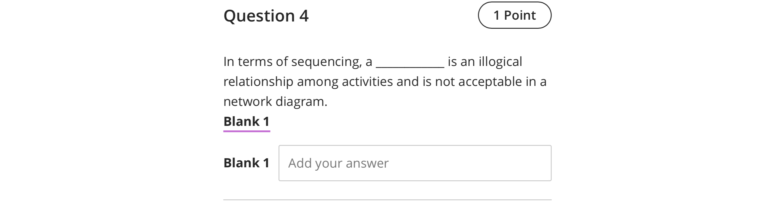 Solved Question 41 ﻿PointIn terms of sequencing, a is an | Chegg.com