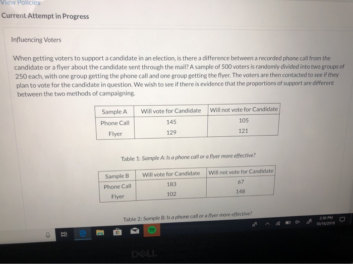 Solved View Policies Current Attempt in Progress Influencing | Chegg.com