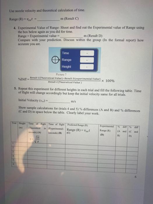 Solved Picture 4 2. Range I Raise the launcher at certain | Chegg.com