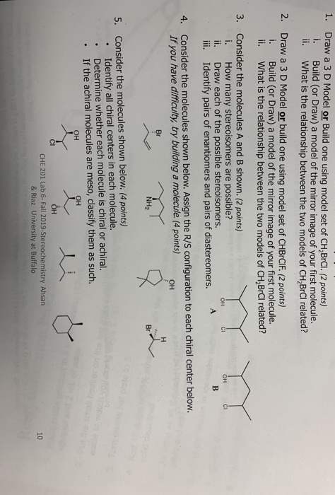 Solved 1. Draw a 3 D Model or Build one using model set of | Chegg.com