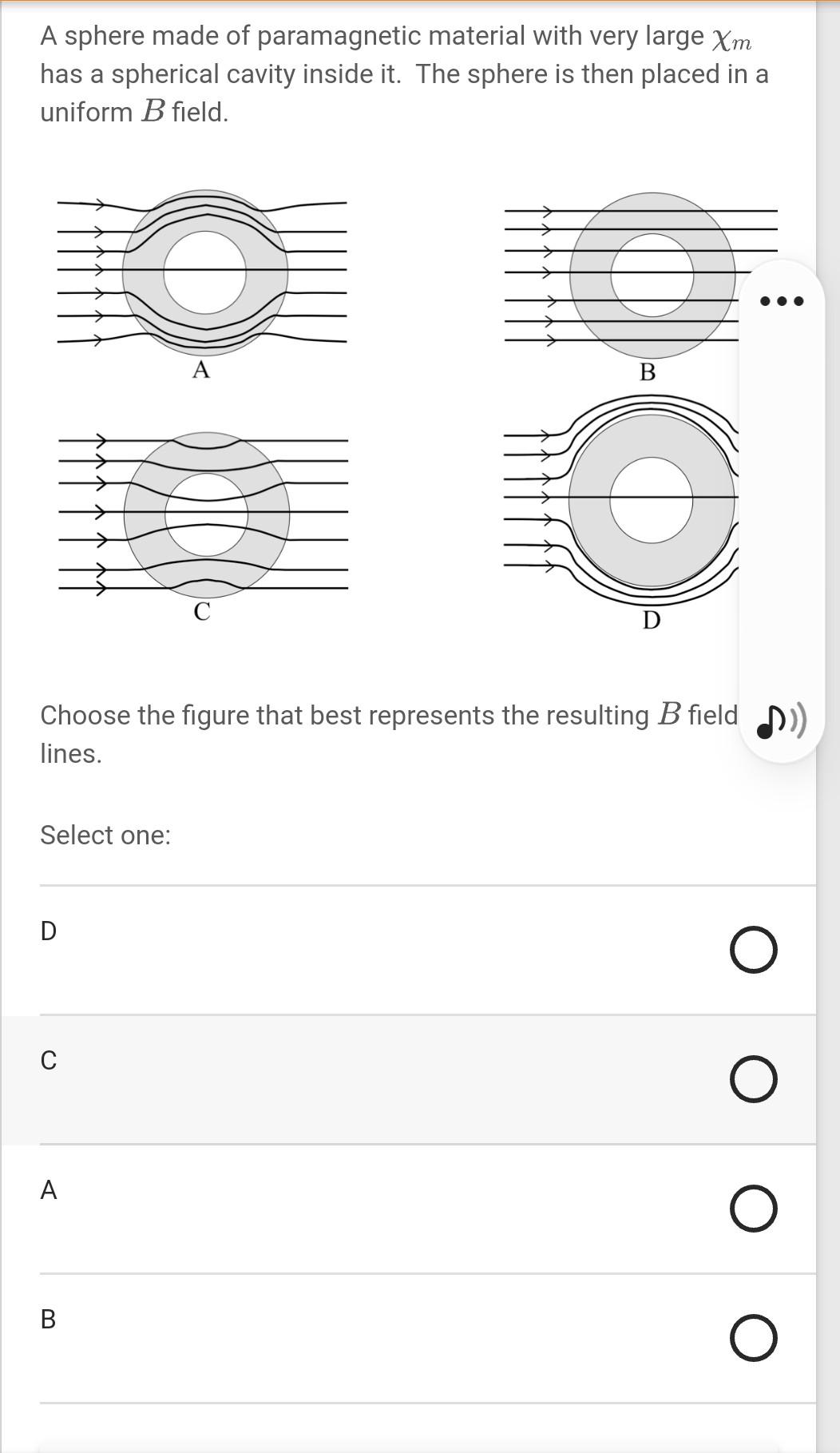 Solved A sphere made of paramagnetic material with very | Chegg.com