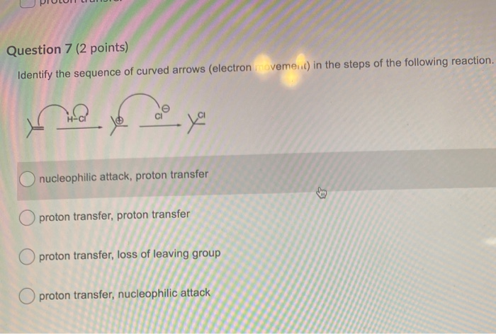 Solved Question 7 (2 points) Identify the sequence of curved | Chegg.com