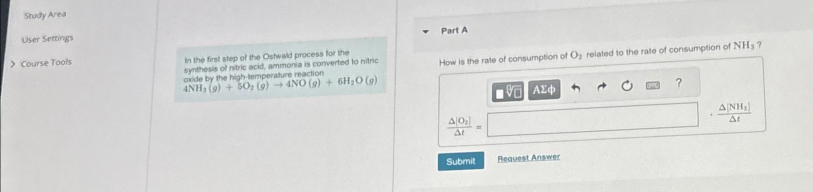 Solved Study AreaUser SettingsPart AIn the first step of the | Chegg.com