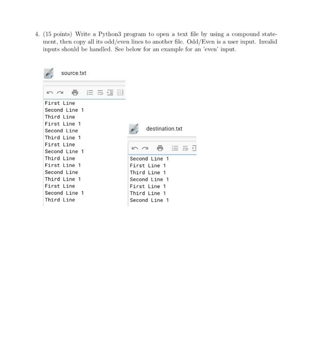 Solved 4 15 Points Write A Python3 Program To Open A Text 