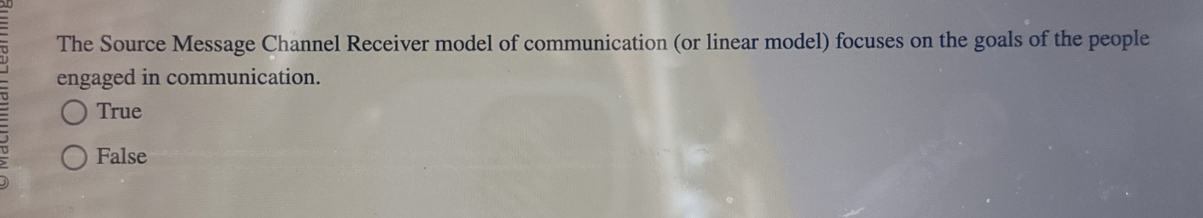 Solved The Source Message Channel Receiver model of | Chegg.com