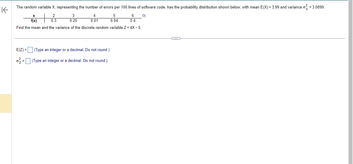 Solved The Random Variable X Representing The Number Of 