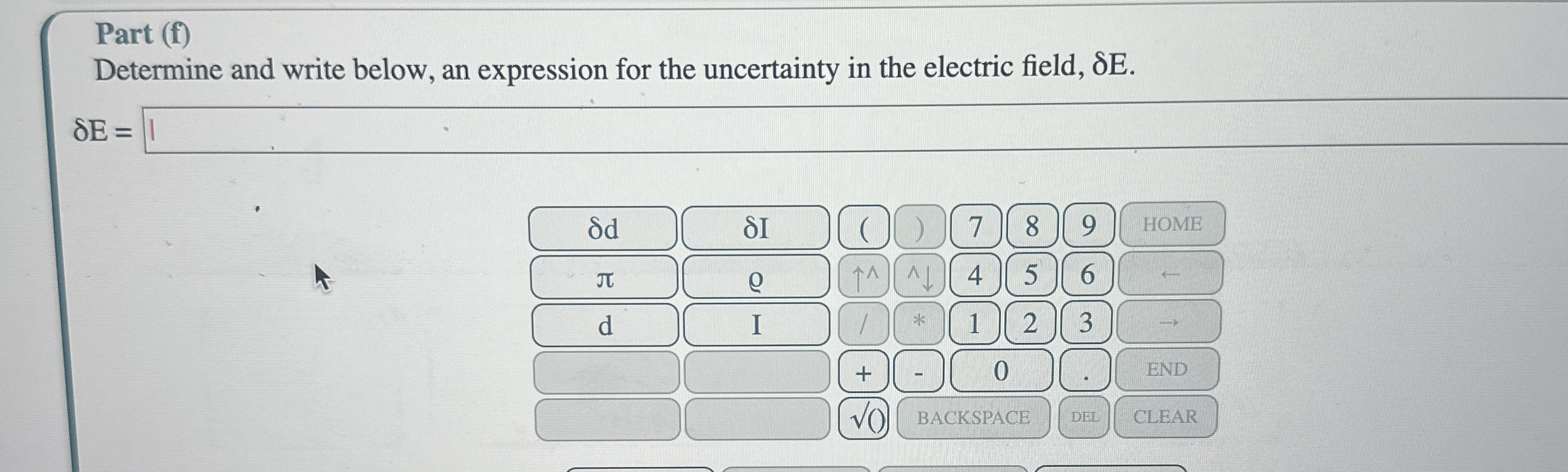 Solved Part (f)Determine and write below, an expression for | Chegg.com
