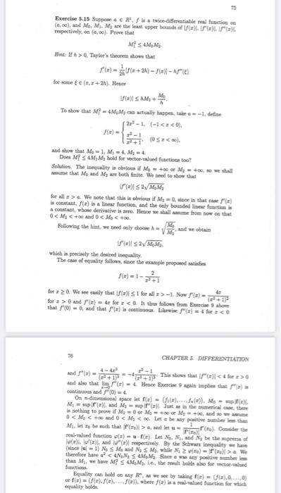 Solved Erercise 5.15 Suppose a ∈R3,f is a twice-difrectiable | Chegg.com