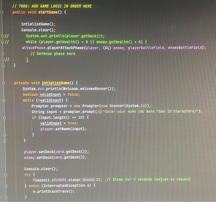 Solved need to build a interactive defense phases attached | Chegg.com