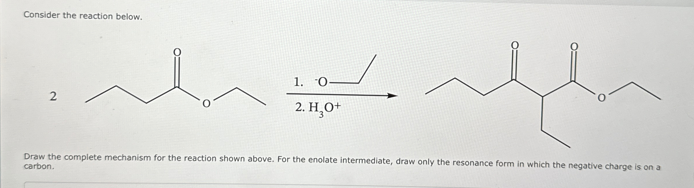 Solved Consider the reaction below.Draw the complete | Chegg.com